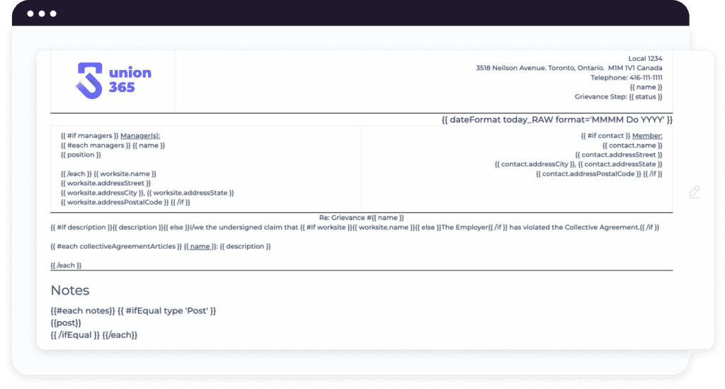Document Generator | Union365